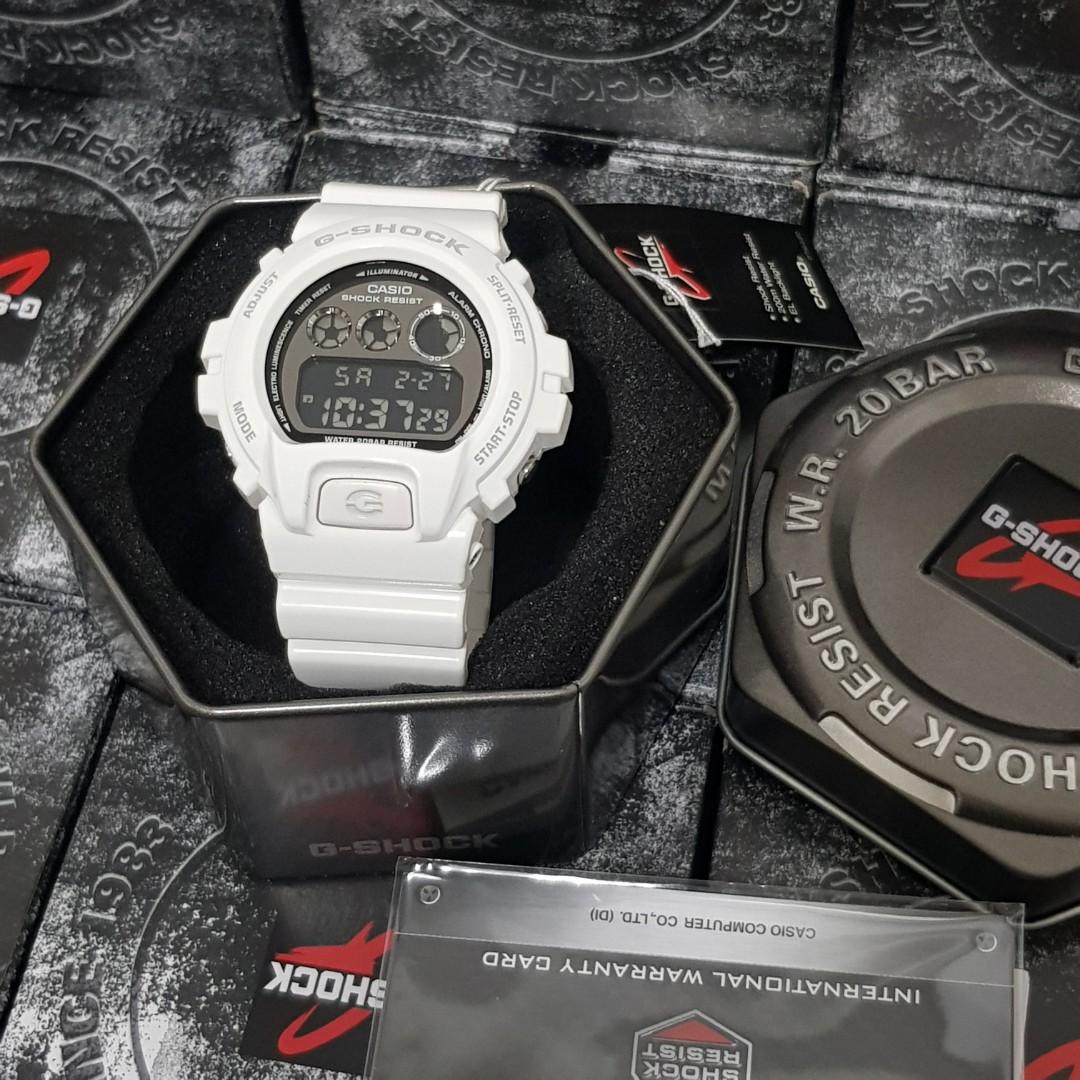 Original G Shock dw6900 dw-6900 dw-6900nb dw-6900nb-7dr white men's ...
