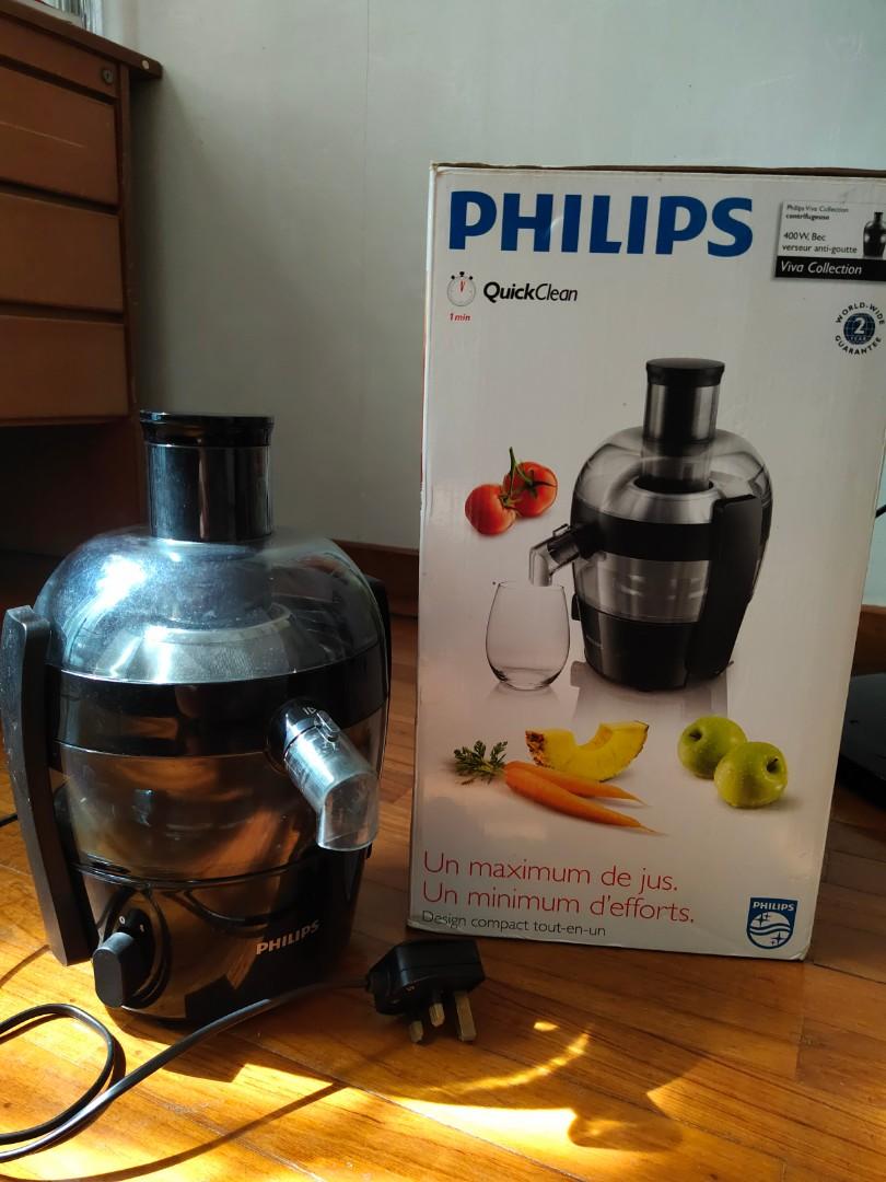 Philips juicer quick clean - new HR1832/00, TV & Home Appliances ...