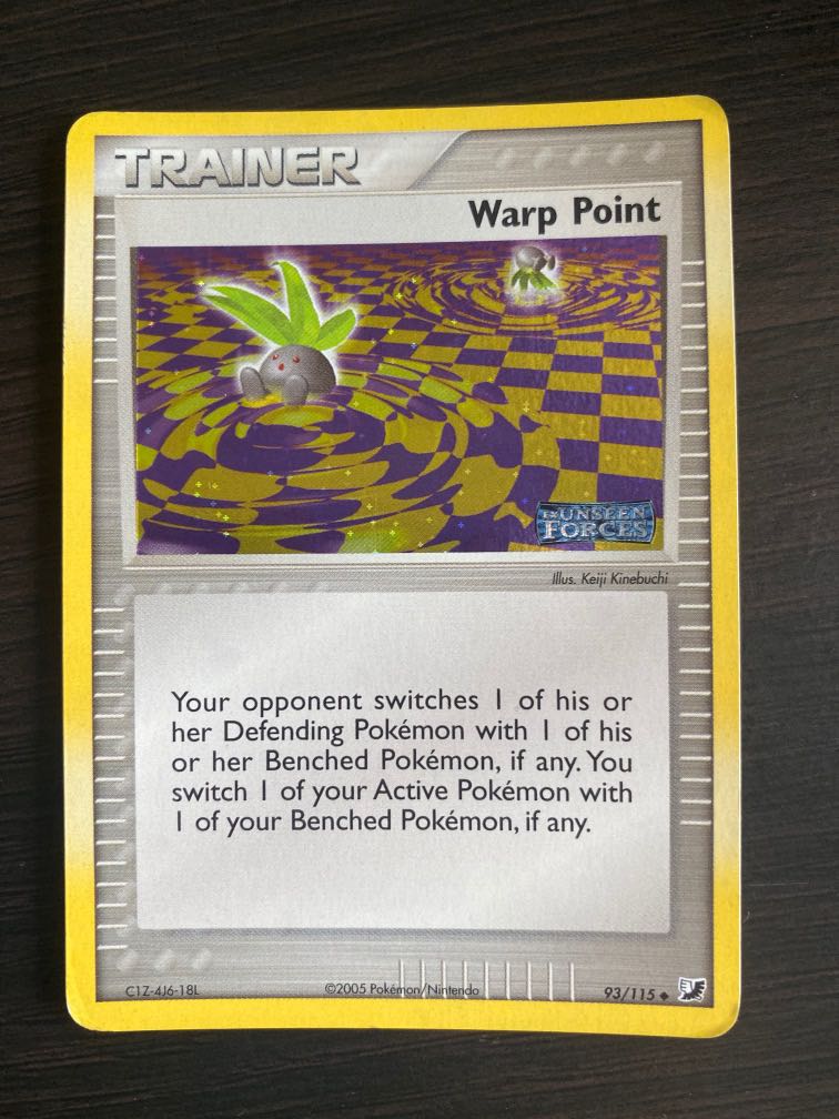 Pokemon TCG warp point holo EX Unforseen Forces, Hobbies & Toys ...