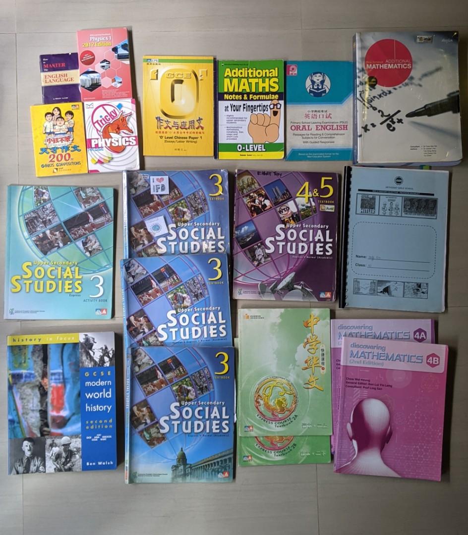 Primary Secondary School subject textbooks assessment books exercises O ...