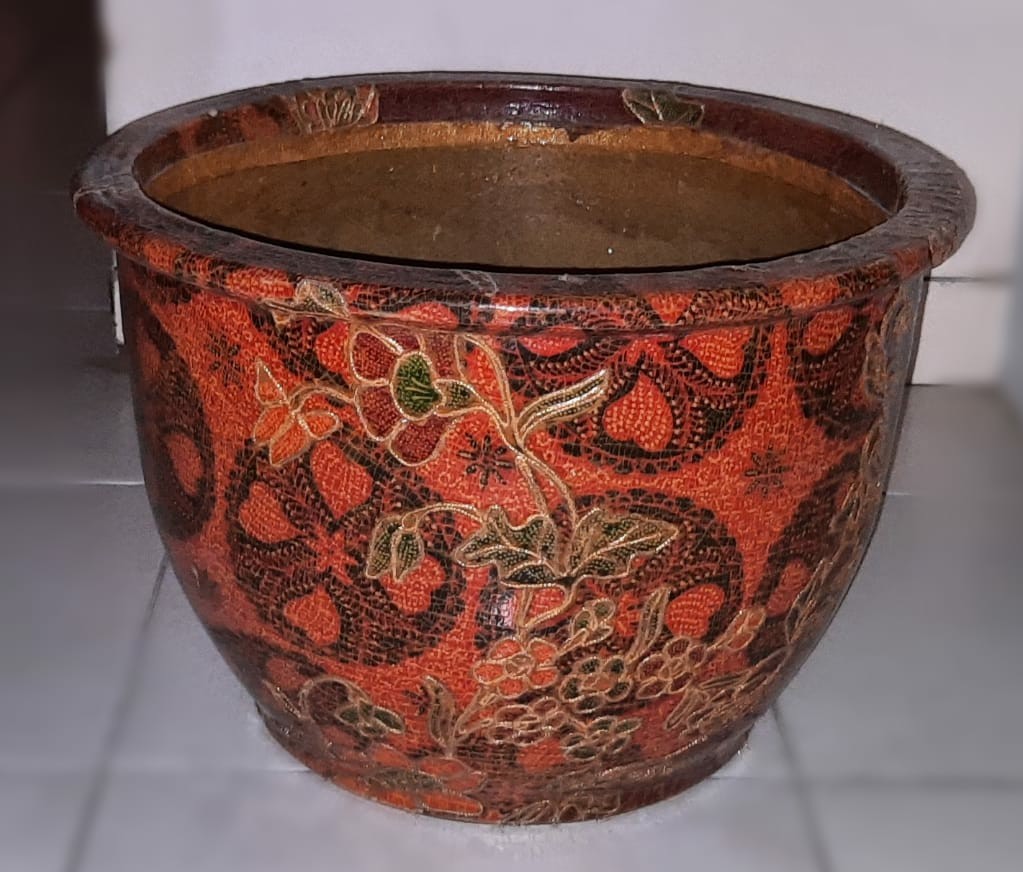 Printed Batik Pot, Furniture & Home Living, Gardening, Pots & Planters ...