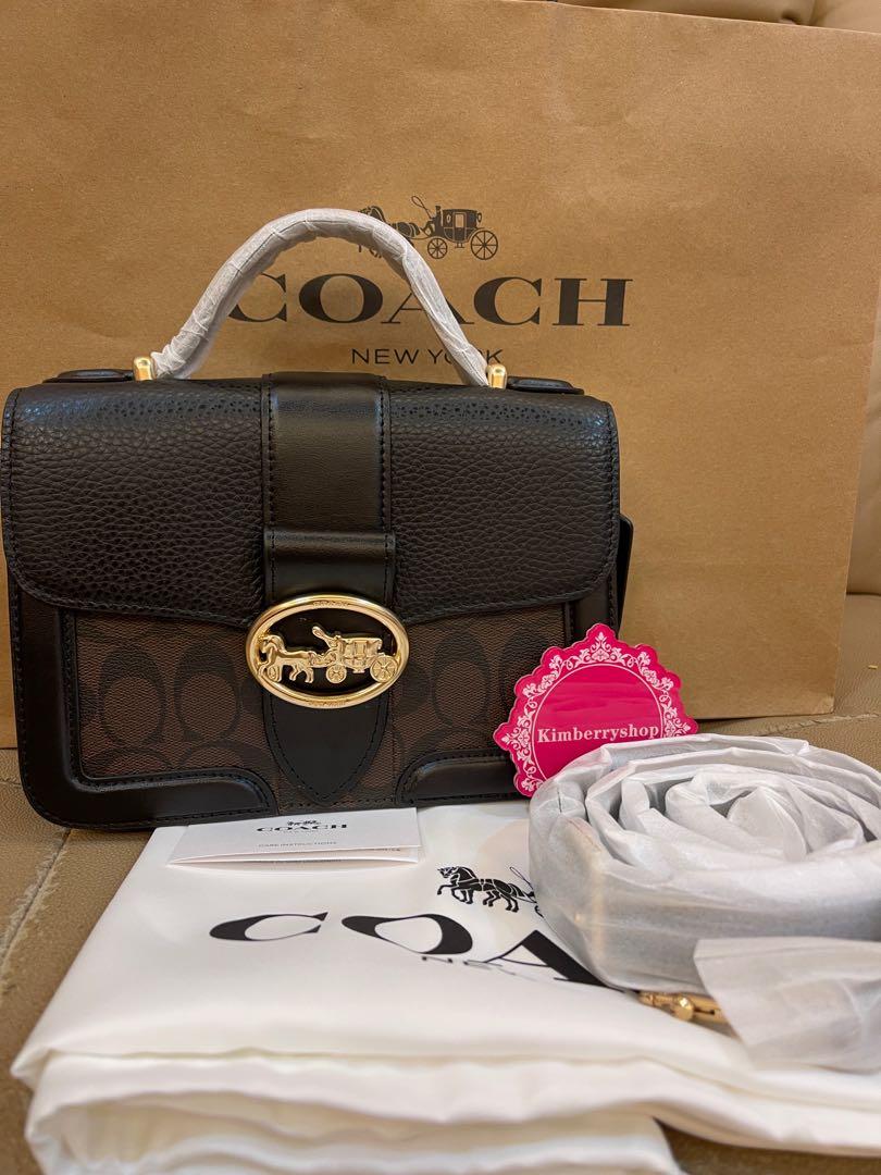 Ready Stock 6504 Georgie Top handle Coach, Luxury, Accessories on Carousell