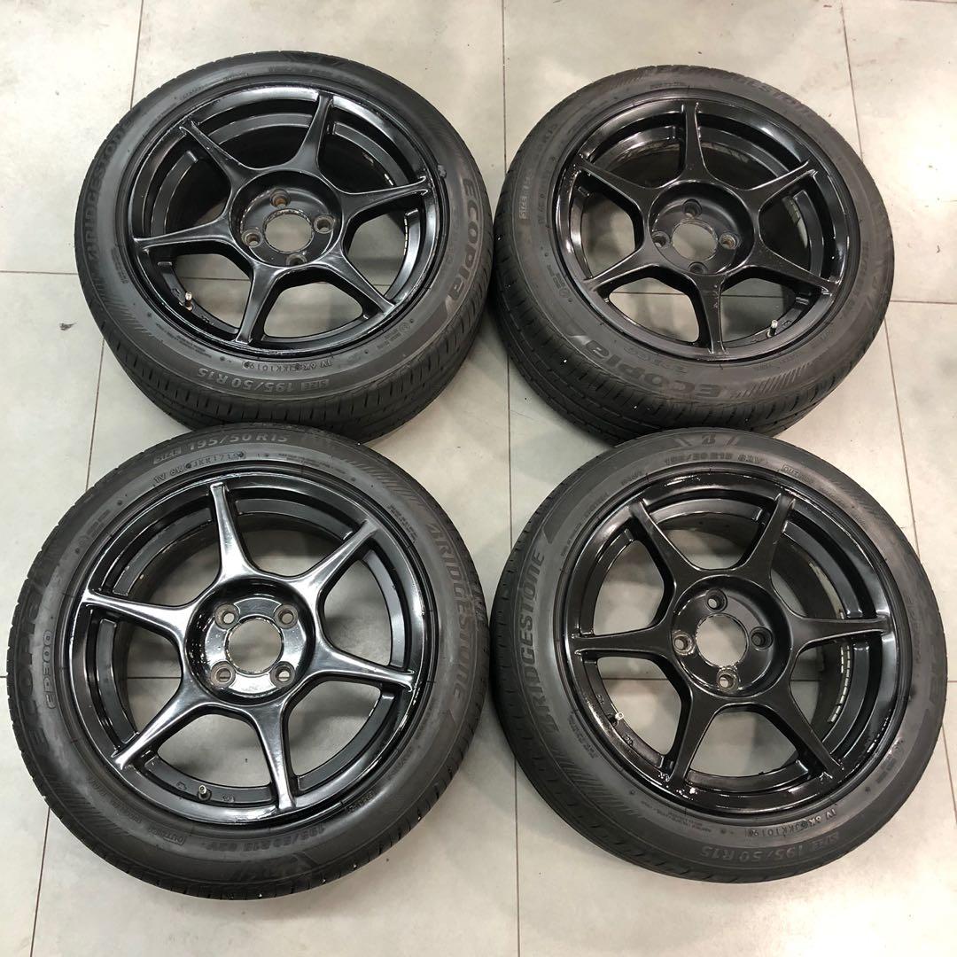 Rim P1 Racing 15 7jj pcd100, Auto Accessories on Carousell