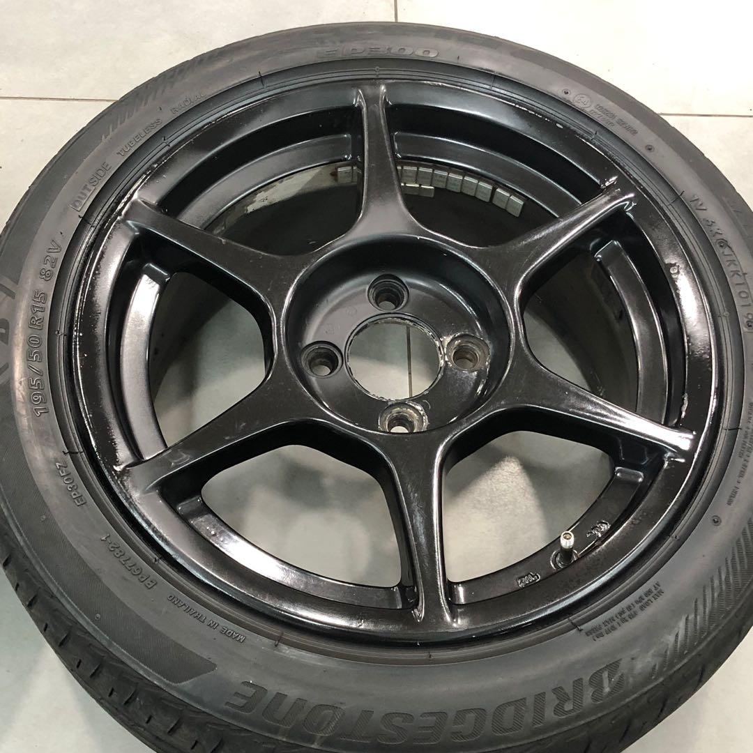 Rim P1 Racing 15 7jj pcd100, Auto Accessories on Carousell