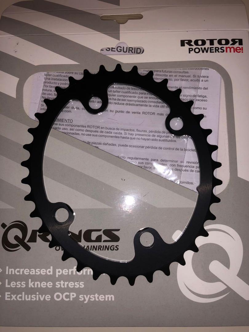 Rotor Qring 107 BCD - Inner + Outer, Sports Equipment, Bicycles & Parts ...