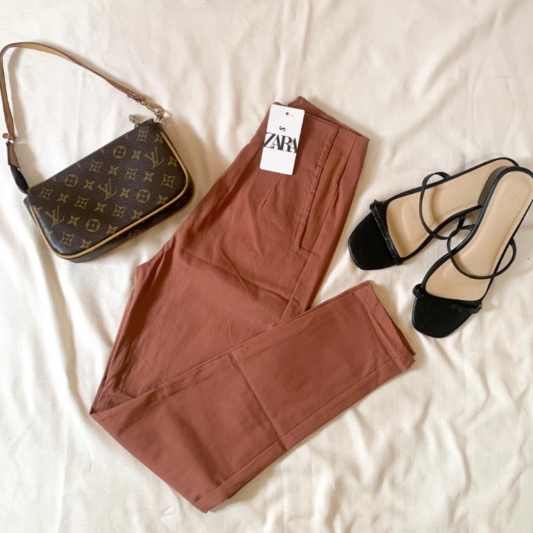 Rust Brown Trouser Pants, Women's Fashion, Bottoms, Other Bottoms on ...