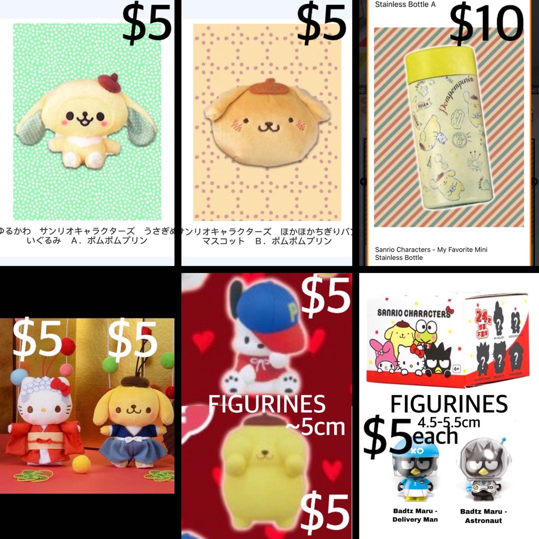 Sanrio Sales Hello Kitty Kuromi My Melody etc, Hobbies & Toys, Toys ...