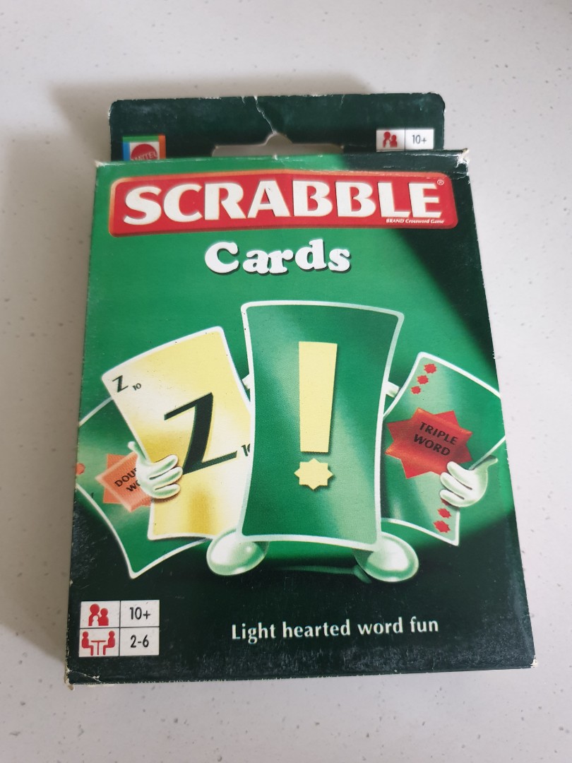 Scrabble cards game, Hobbies & Toys, Toys & Games on Carousell