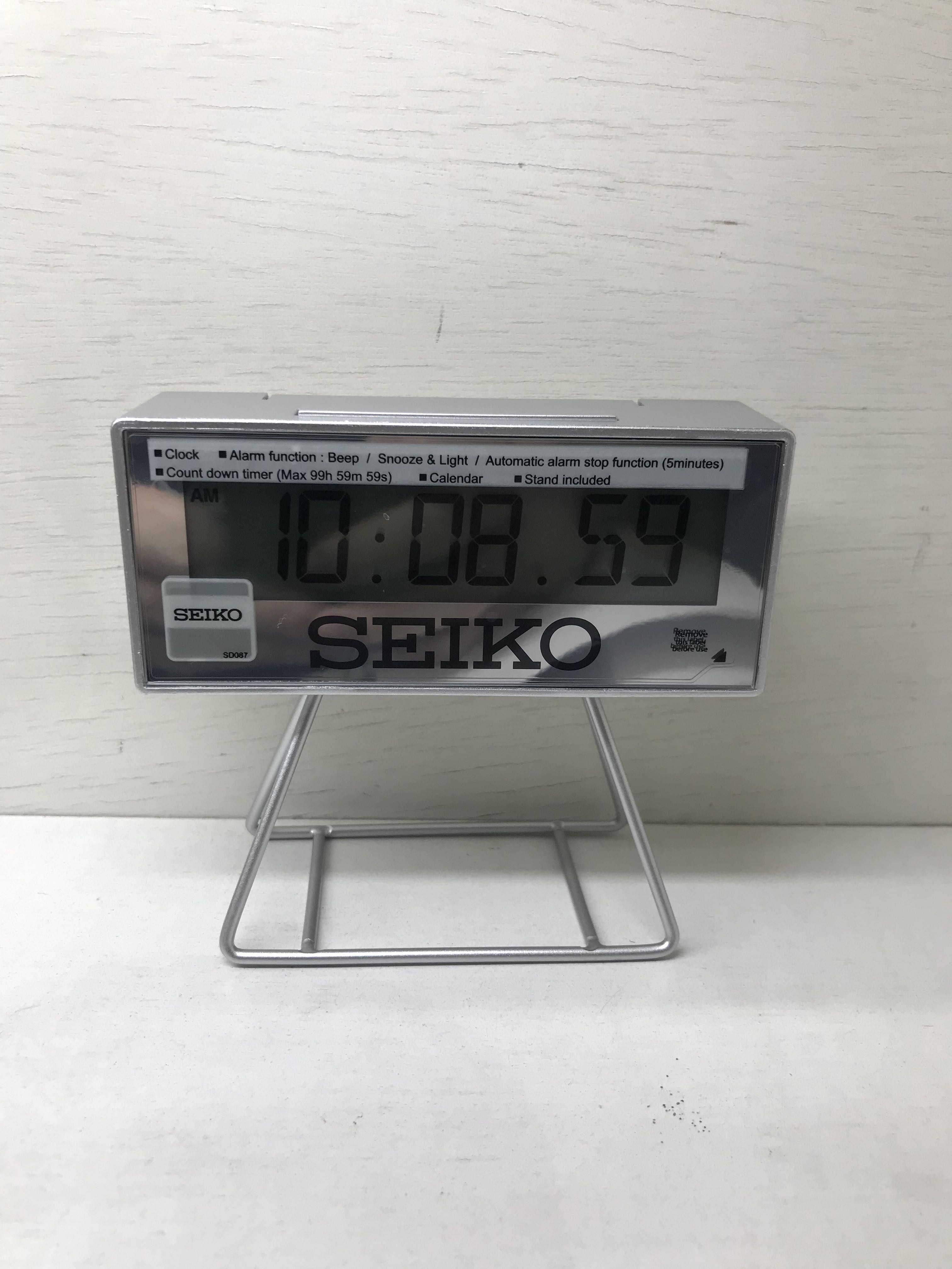 Seiko Digital Table Clock QHL087S, Furniture & Home Living, Home Decor ...