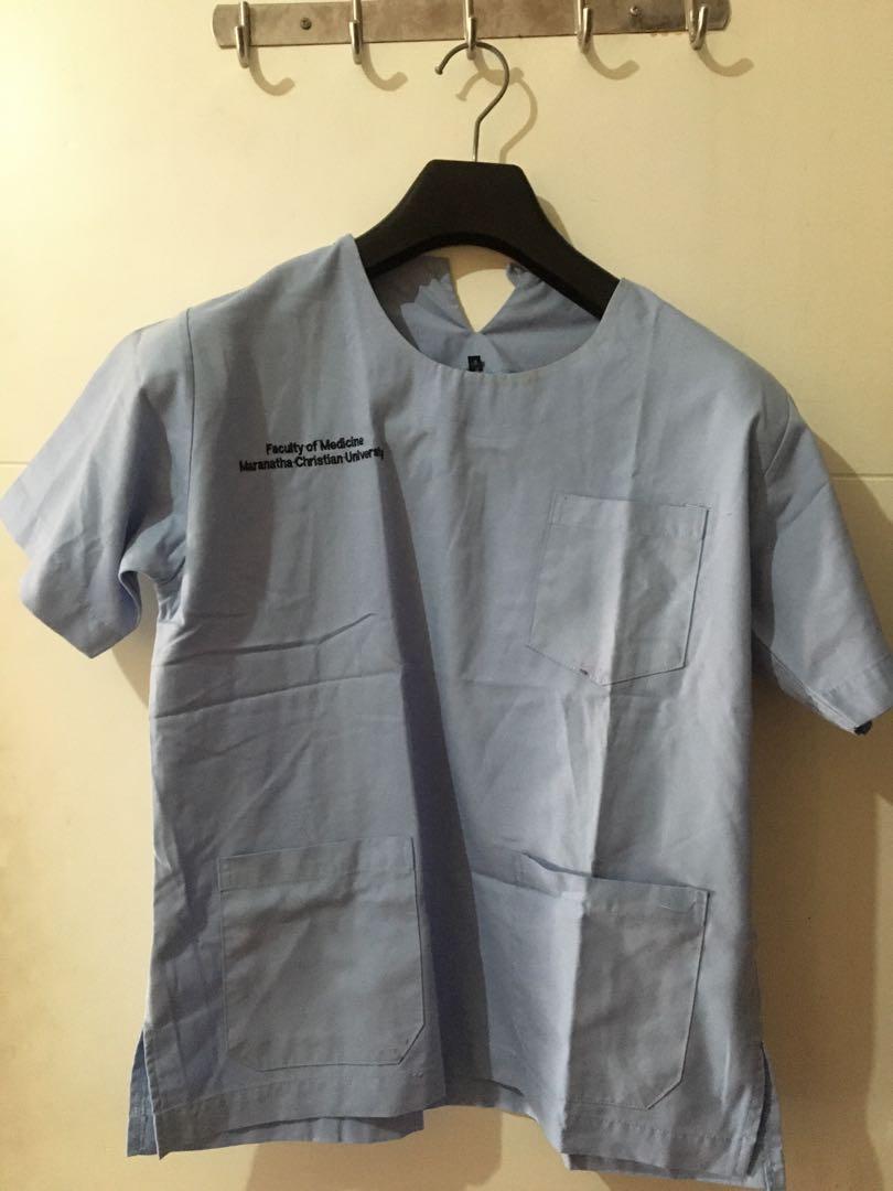 Set Baju Jaga Scrub dokter perawat bidan, Fesyen Wanita, Pakaian Wanita ...