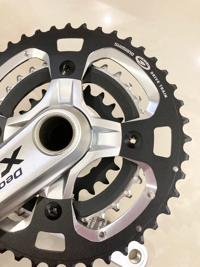 Shimano Deore XT M770 Hollowtech 2 Triple Crank 44T 32T 22T, Sports Equipment, Bicycles & Parts ...