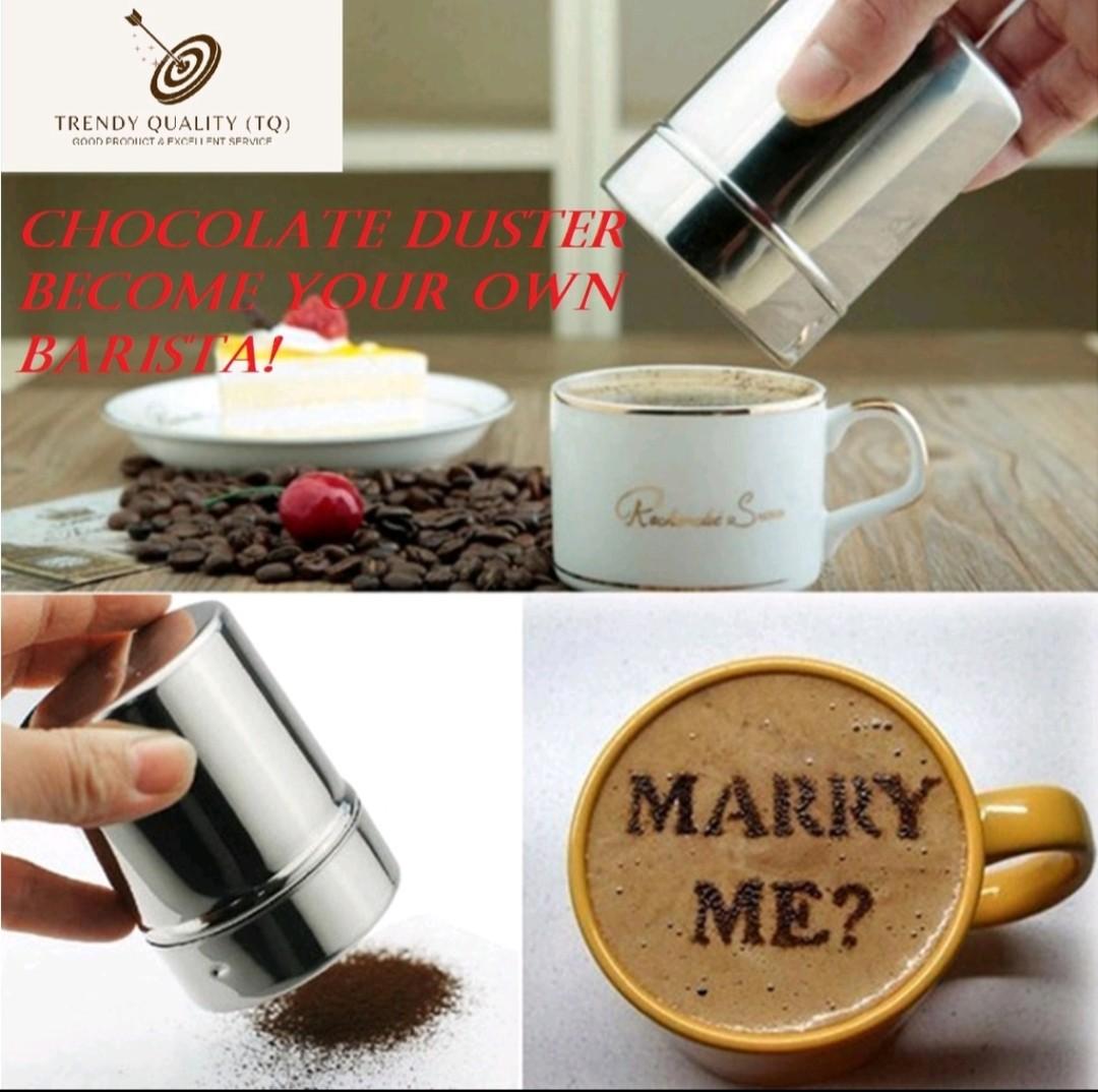Stainless Steel Chocolate Shaker Coffee Dusters Cocoa Powder Cinnamon ...