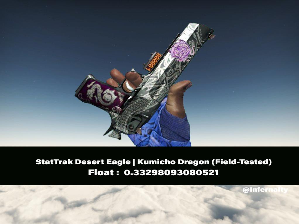 StatTrak Desert Eagle Kumicho Dragon FT CSGO SKINS KNIVES, Video Gaming ...