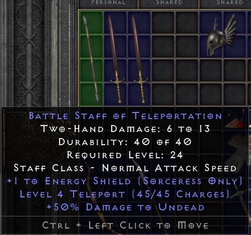 Teleport Staff D2R, Video Gaming, Video Games, Others on Carousell