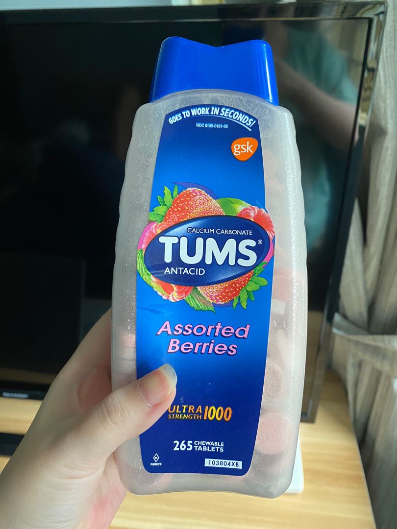 TUMS Ultra Strength 1000 antacid, Health & Nutrition, Health ...