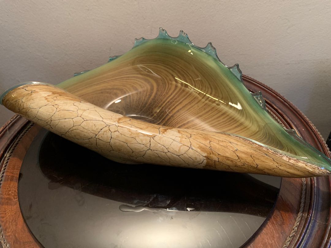 Unique Shell-shaped Glass Bowl, Furniture & Home Living, Home Decor ...