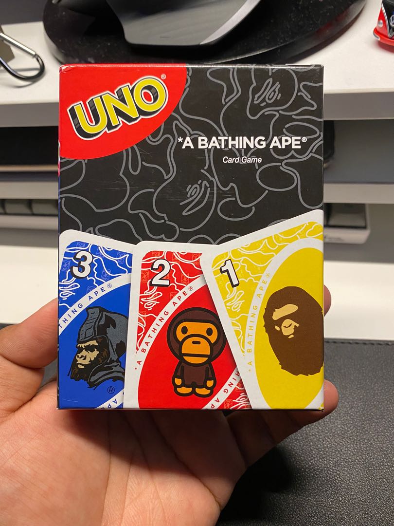 UNO Card x Bape Original from Mattel US Sealed, Hobbies & Toys, Toys ...