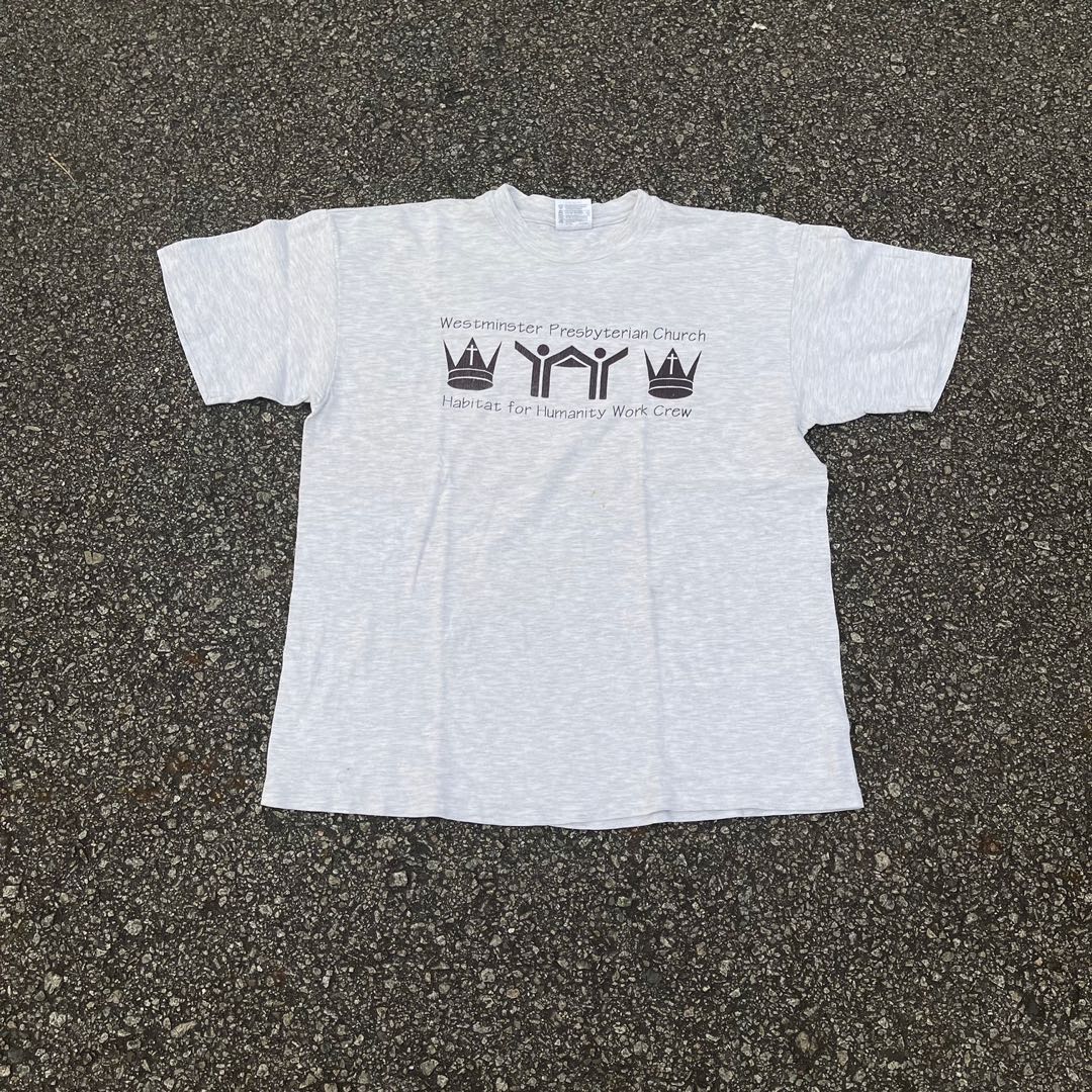 Vintage Humanity Work Crew Tee, Men's Fashion, Tops & Sets, Tshirts ...