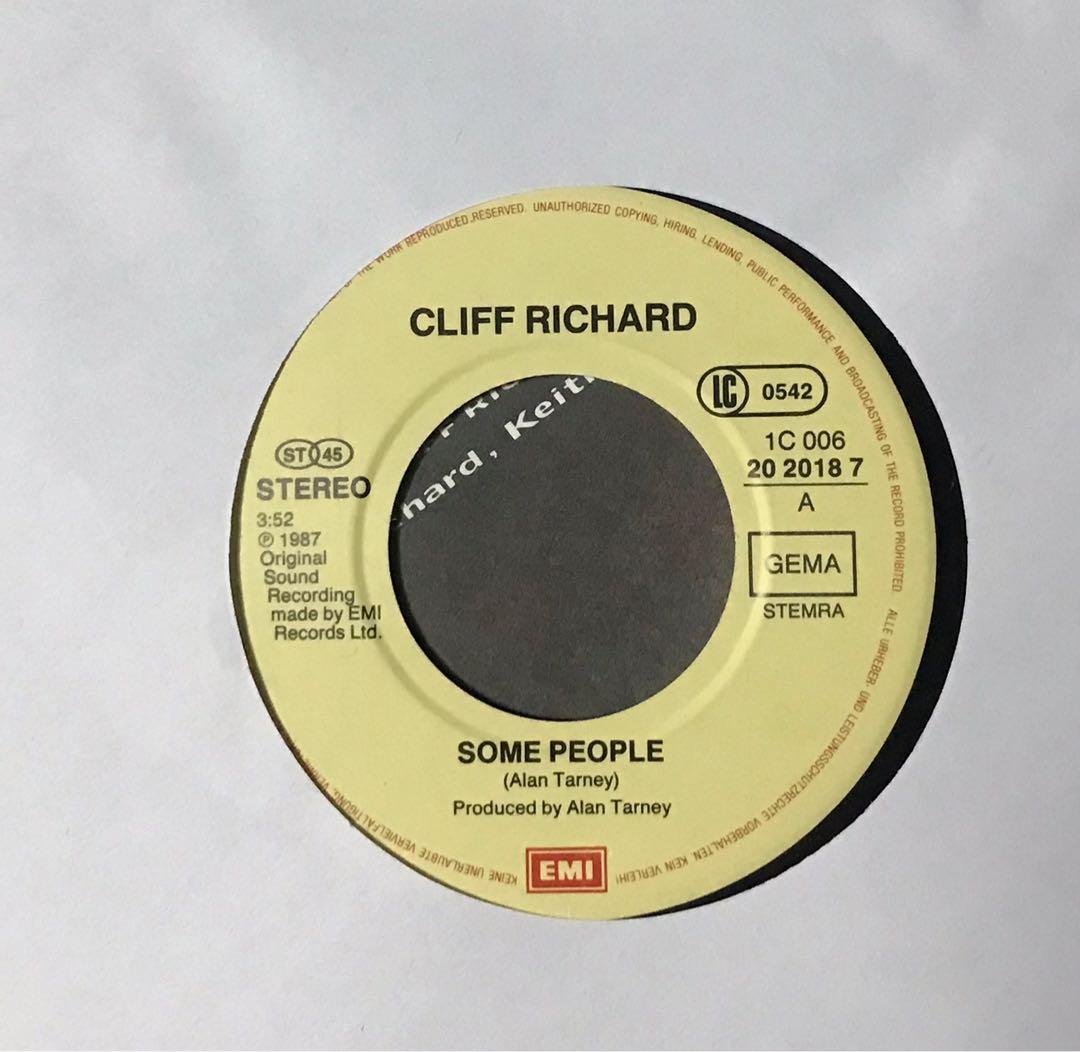 Vinyl Record- 7” Single- Cliff Richard- Some People, Hobbies & Toys ...
