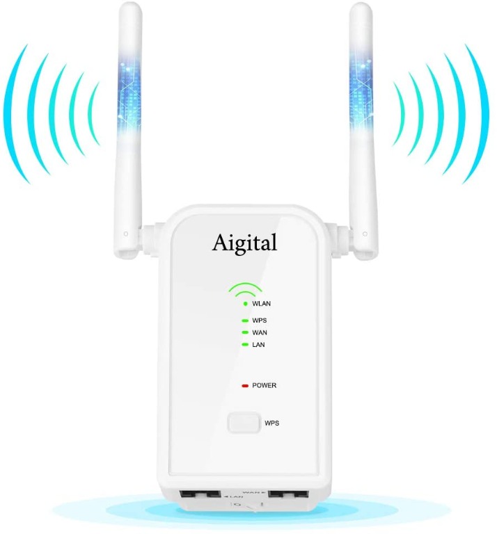 WiFi Extender 300Mbps Wireless Repeater Long Range Signal Booster ...
