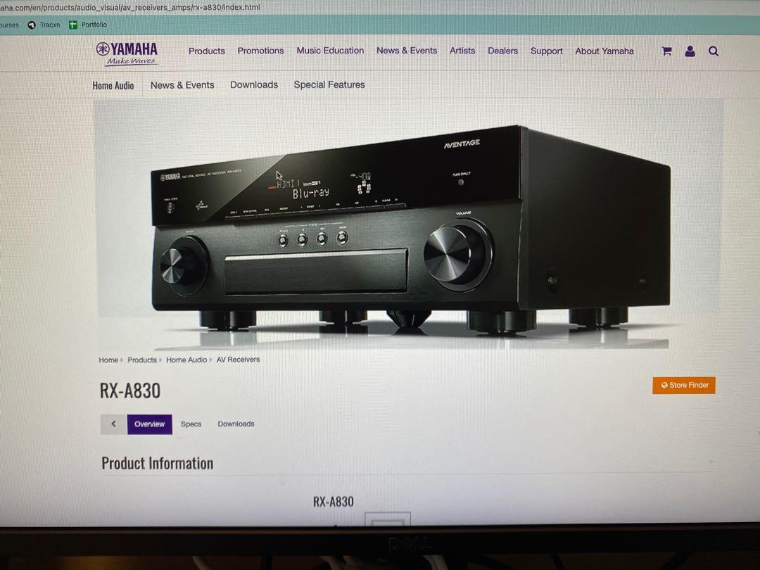Yamaha RX A830 receiver, Hobbies & Toys, Music & Media, Music ...