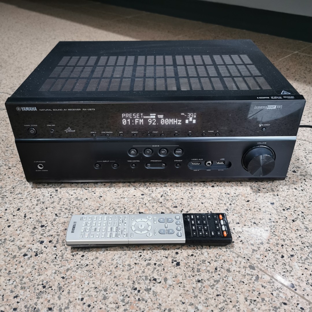 Yamaha RX-V673 AV receiver, Audio, Other Audio Equipment on Carousell