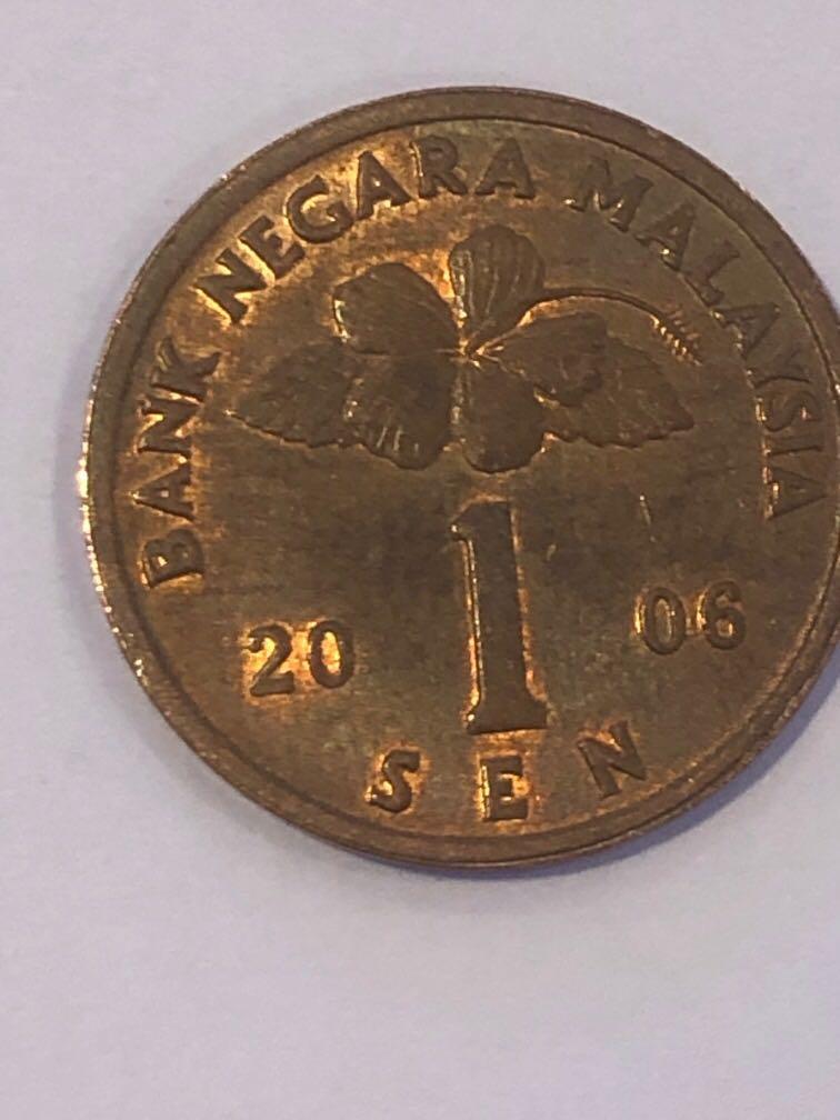 1 sen coin 2006, Hobbies & Toys, Collectibles & Memorabilia, Currency ...
