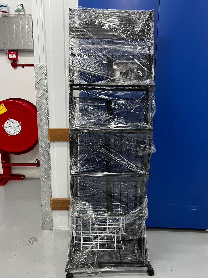 45 Degree Slanted Book Rack Display with wheels, Furniture & Home ...