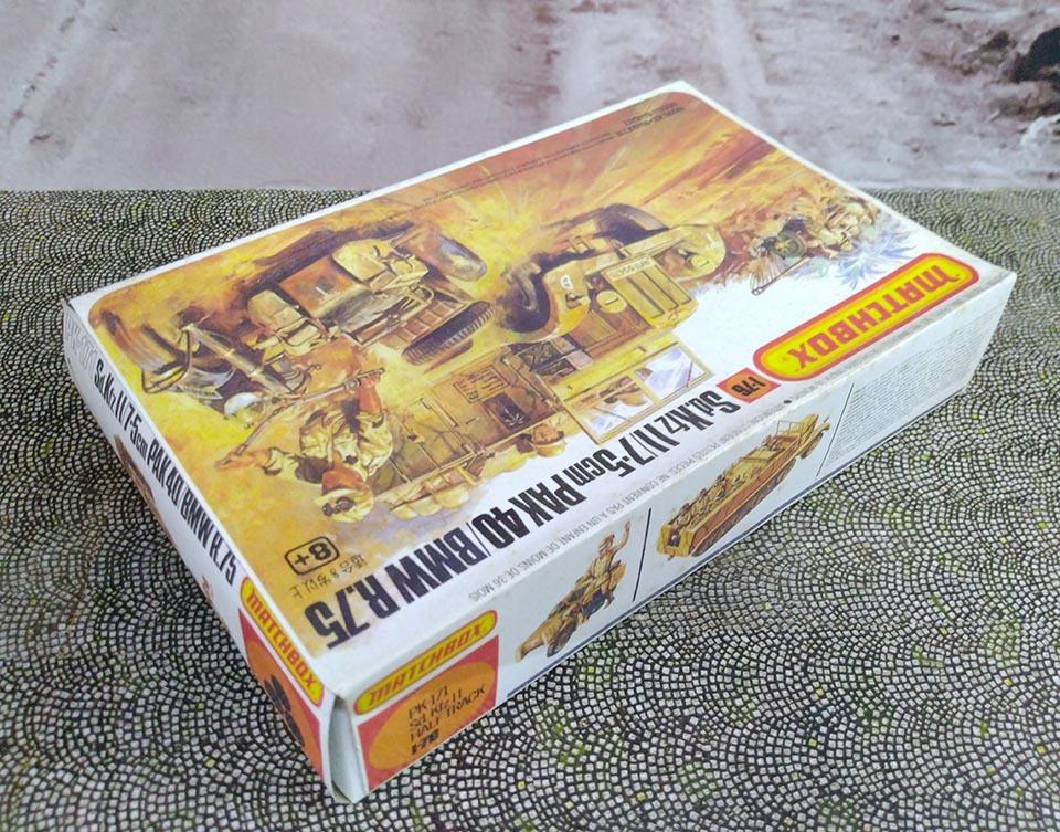 【拼裝模型_軍事】罕有絕版 1:76 Matchbox Sd.Kfz 11 7.5cm Pak 40 Bmw R.75 附情景, 興趣及遊戲 ...