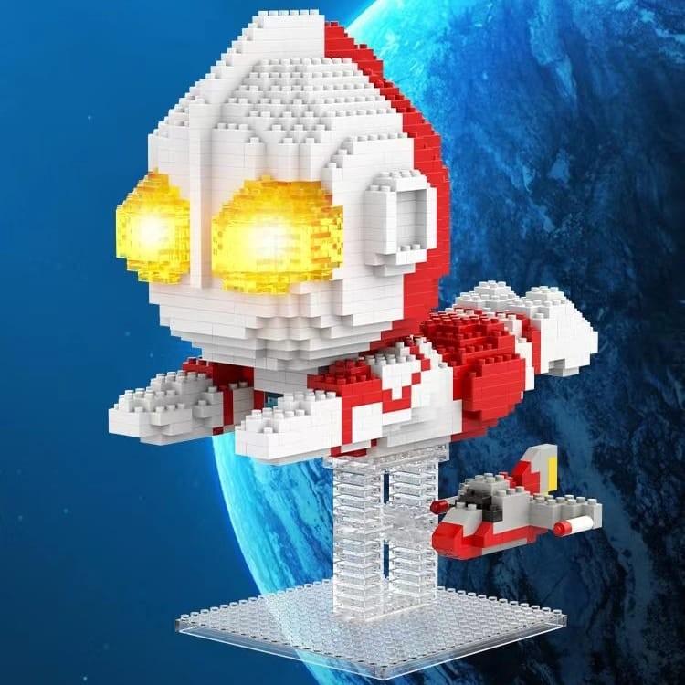 ** Clearance** Ultraman Nanoblocks Flying Ultraman/Monster with ...