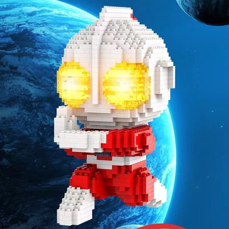 ** Clearance** Ultraman Nanoblocks Flying Ultraman/Monster with ...