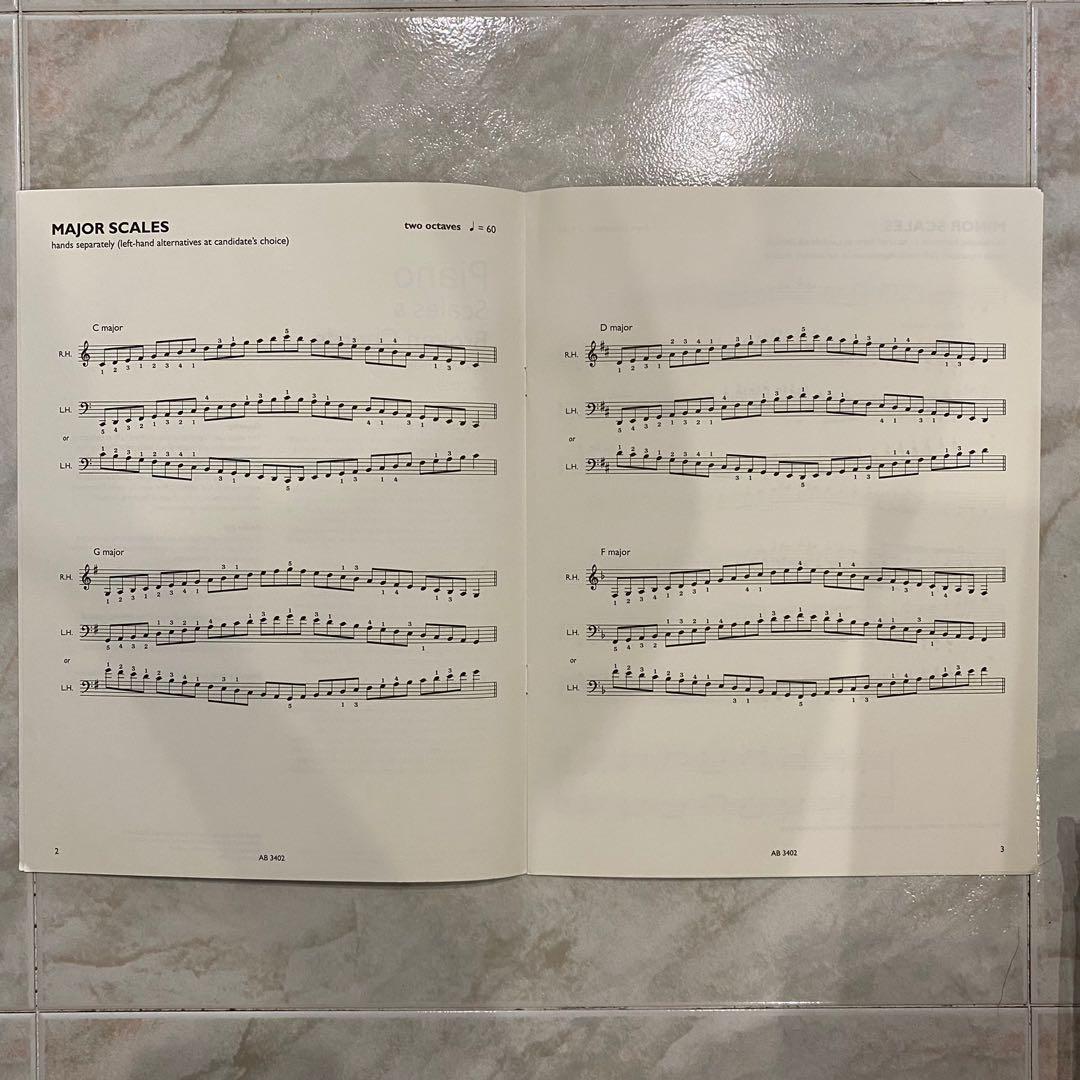 [Reserved] ABRSM Grade 1 Piano Scales & Broken Chords, Hobbies & Toys ...