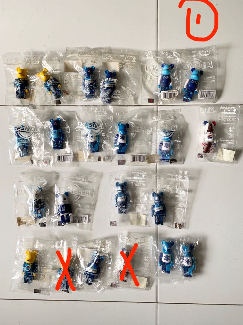 All Pepsi & Clot 100% Bearbrick Be@rbrick, Hobbies & Toys, Toys & Games ...