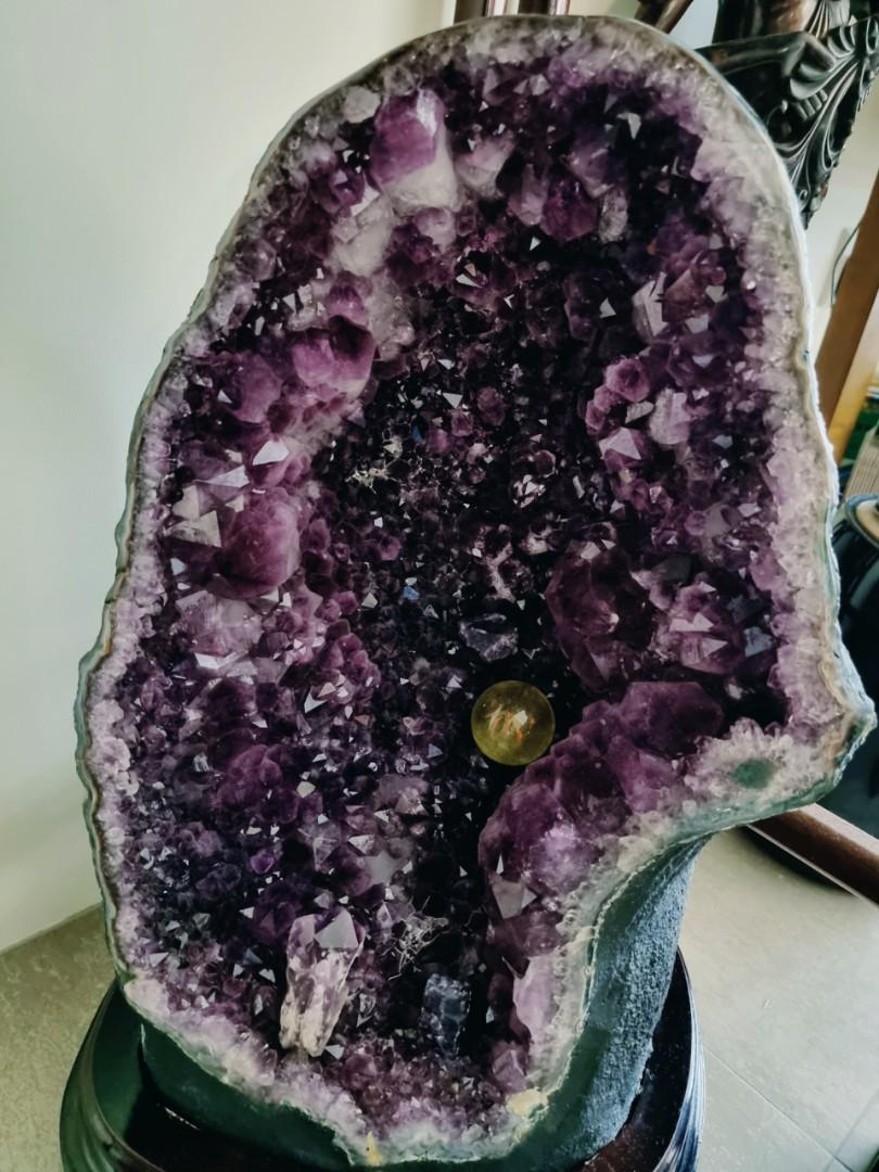 Amethyst Geode Cave - Auralite 23 (Large Crystals), Hobbies & Toys ...