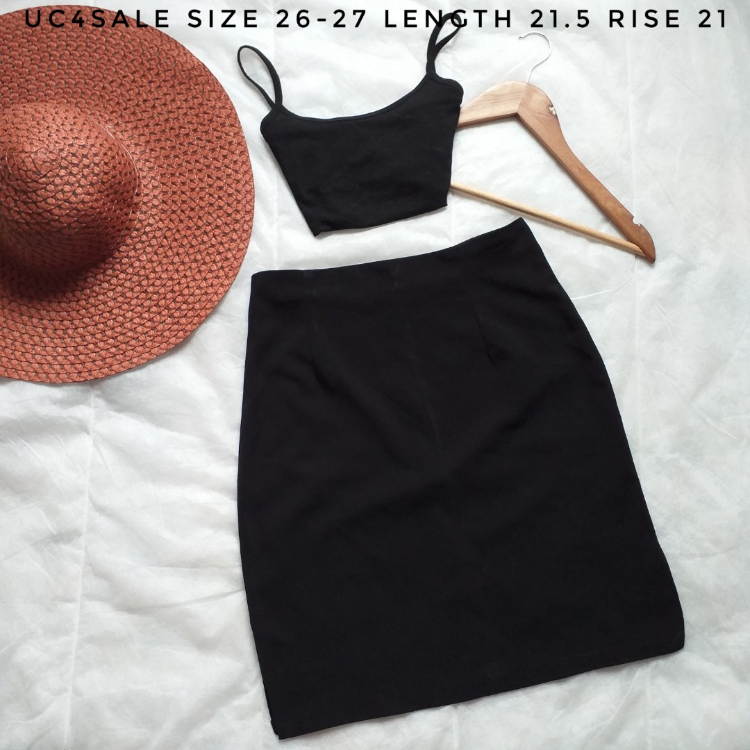 Black palda size 26-27, Women's Fashion, Bottoms, Skirts on Carousell