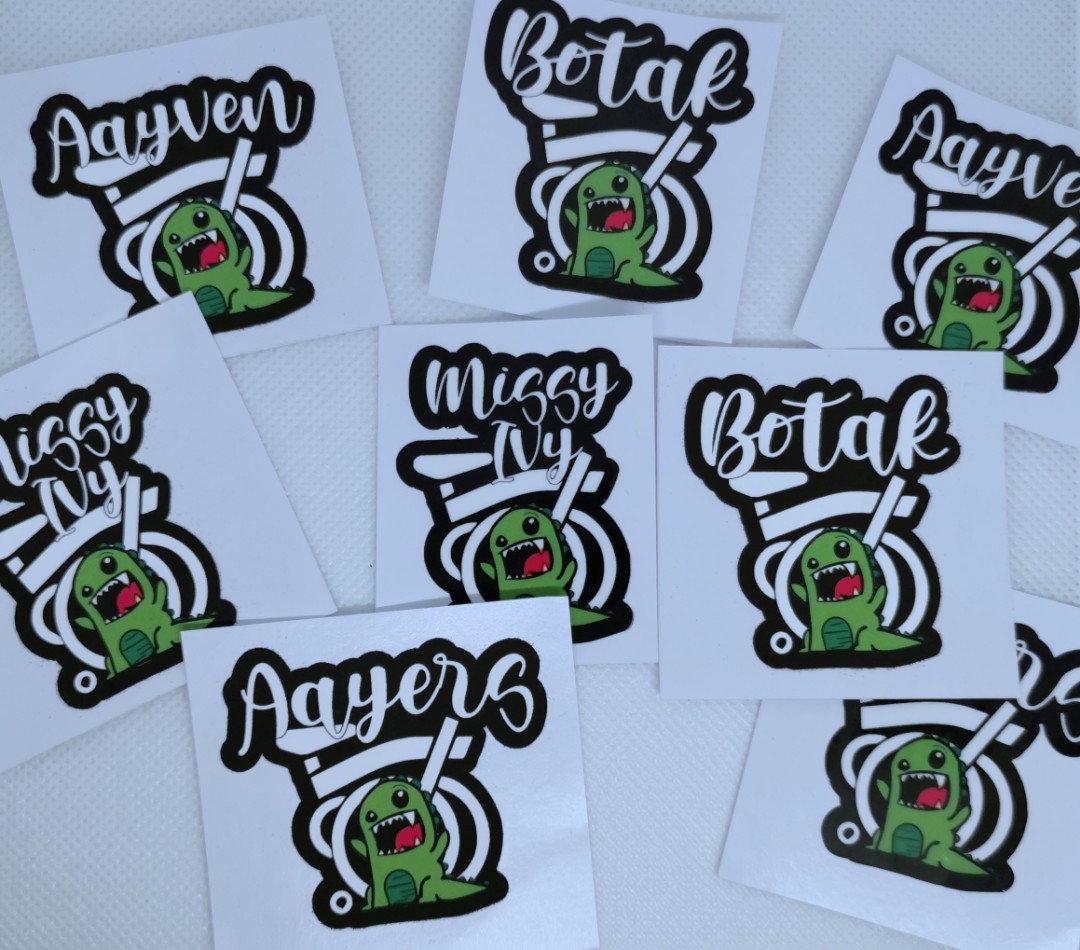 Brompton customised Name cartoon stickers, Sports Equipment, Bicycles ...