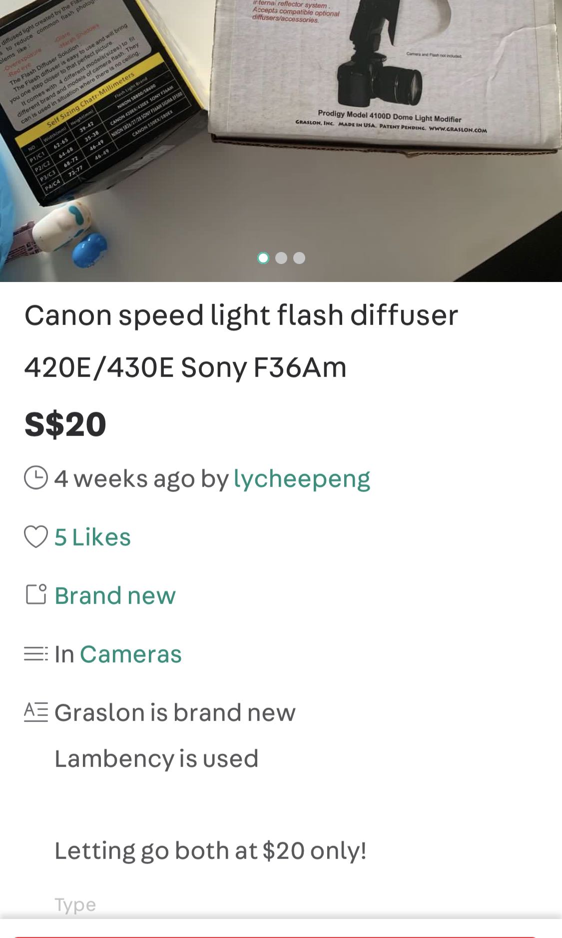 Canon flash diffuser, Photography, Photography Accessories, Lighting ...
