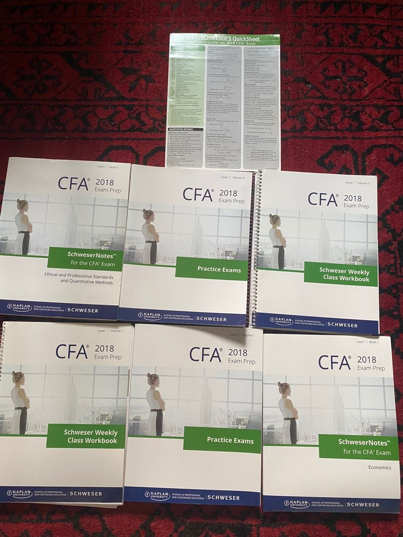 CFA level 1 2018 KAPLAN SCHWESER NOTES, Hobbies & Toys, Books ...