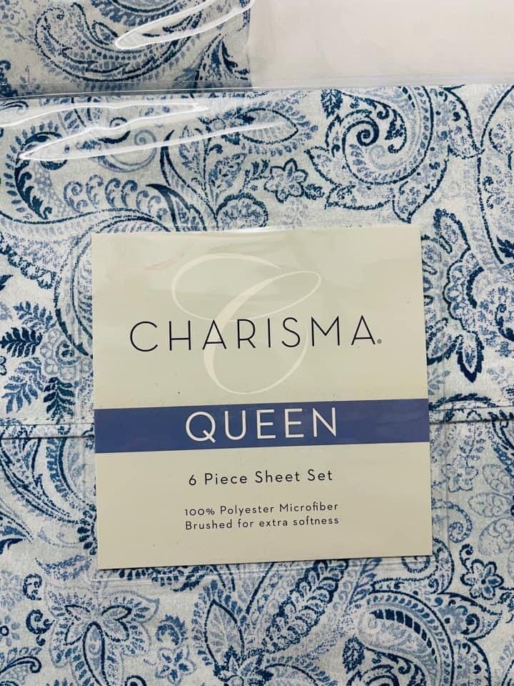 Charisma Microfiber QUEEN Sheet 6-pc SET, Furniture & Home Living ...