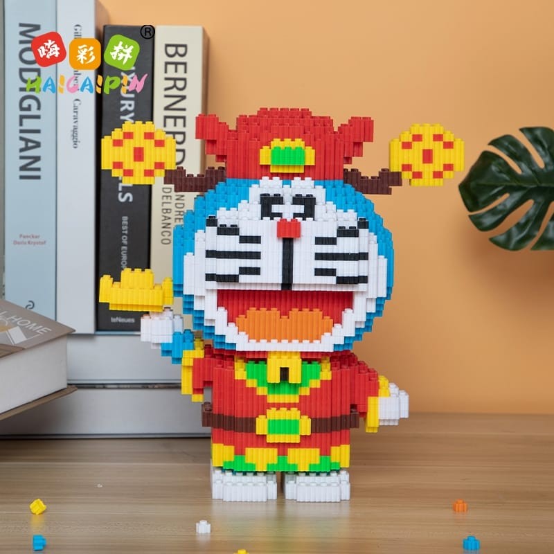 God of Weath Doraemon / Chinese New Year Doraemon Connection Blocks ...