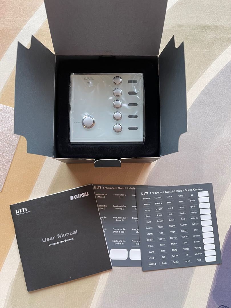 Clipsal Freelocate 6 Setting Switch and Handheld Remote, Furniture ...