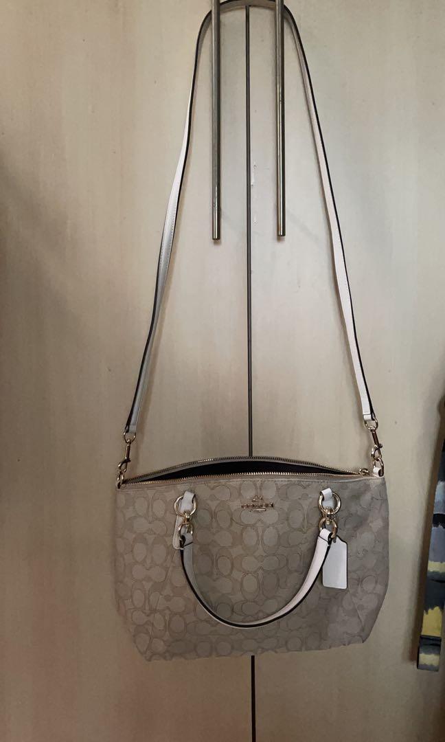 Coach square fabric satchel, Women's Fashion, Bags & Wallets, Cross ...