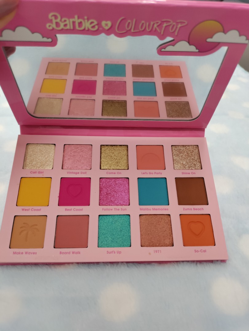 Colourpop X Malibu Barbie Pressed Powder Palette, Beauty & Personal ...