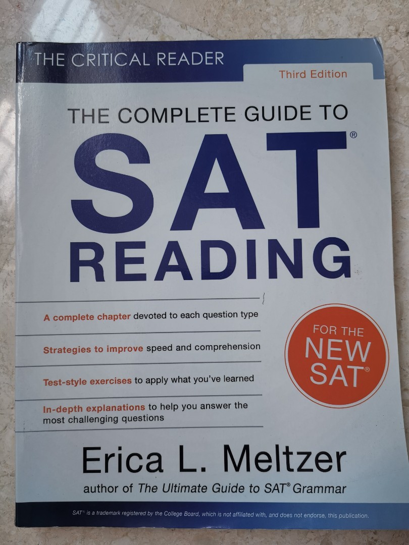 Complete Guide To SAT Reading - The Critical Reader, Hobbies & Toys ...