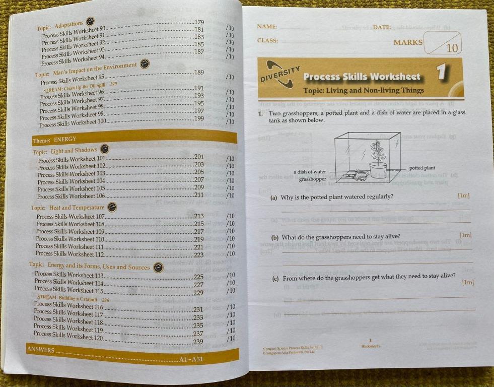 CONQUER - SCIENCE PROCESS SKILLS - PSLE, Hobbies & Toys, Books ...