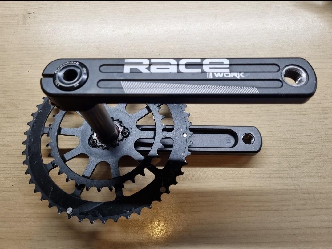 RACEWORKS Crankset for road bikes, Sports Equipment, Bicycles & Parts ...