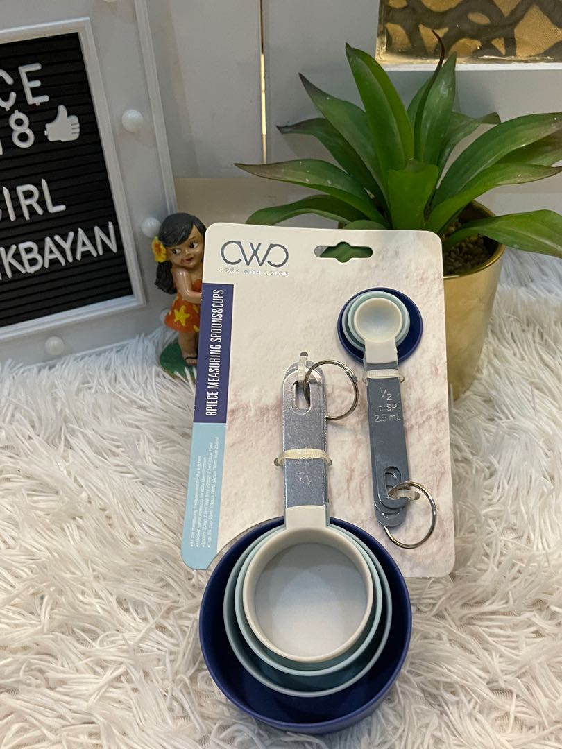 CWC - Cook With Color Measuring Cups and Spoon Set, Furniture & Home ...