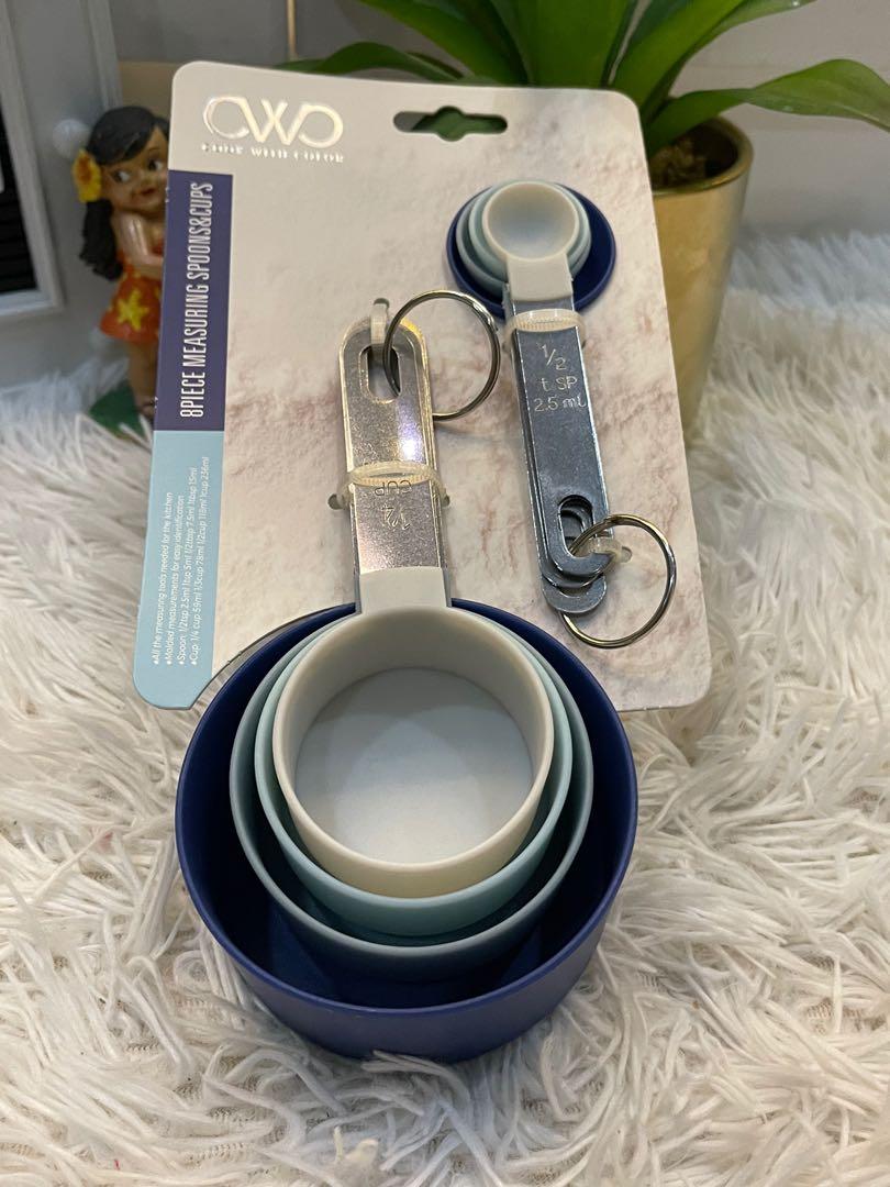 CWC - Cook With Color Measuring Cups and Spoon Set, Furniture & Home ...