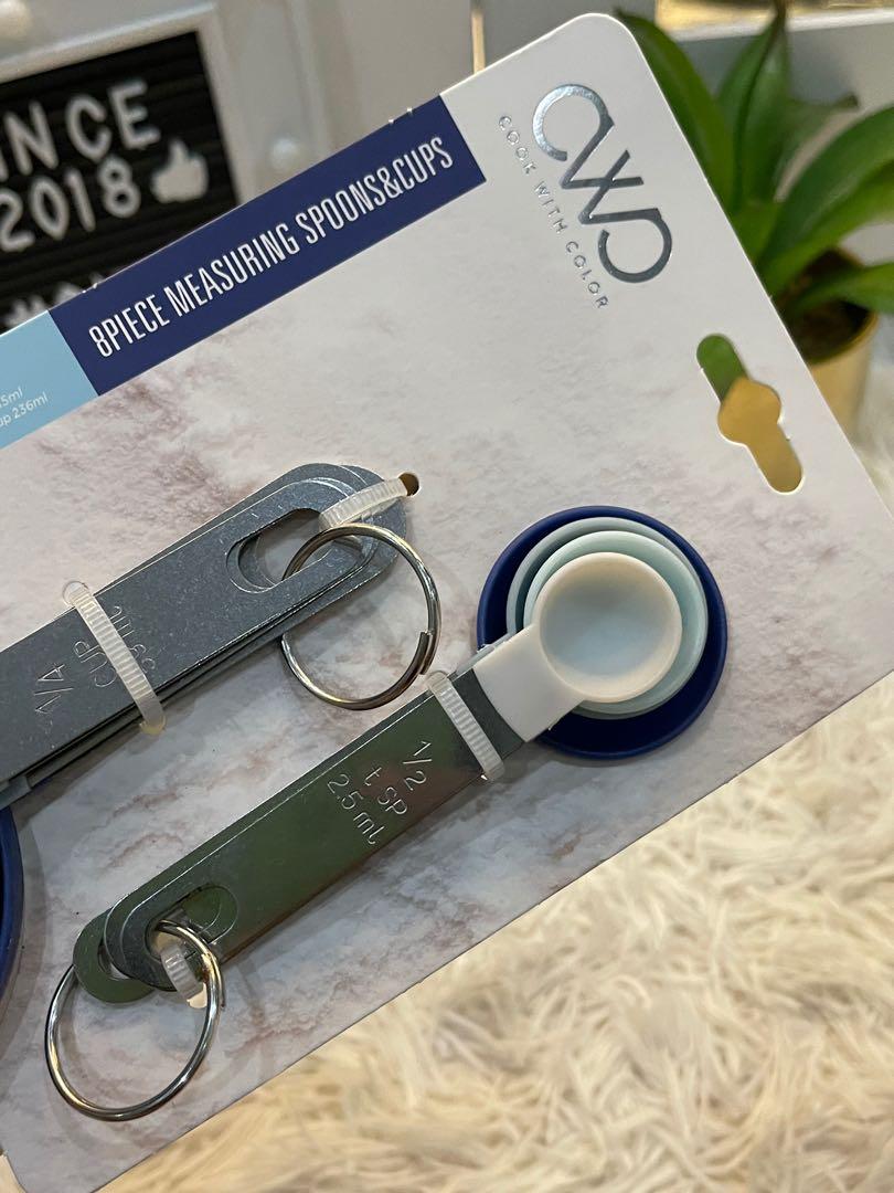 CWC - Cook With Color Measuring Cups and Spoon Set, Furniture & Home ...