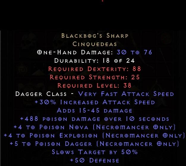 D2R | Diablo 2 Resurrected BlackBog Sharp Weapon, Video Gaming, Gaming ...